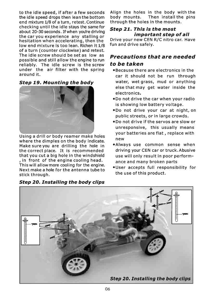 Rétro Modélisme • CEN CEN Nitro Handbook, CEN GX1 chassis, CEN NT16 ...
