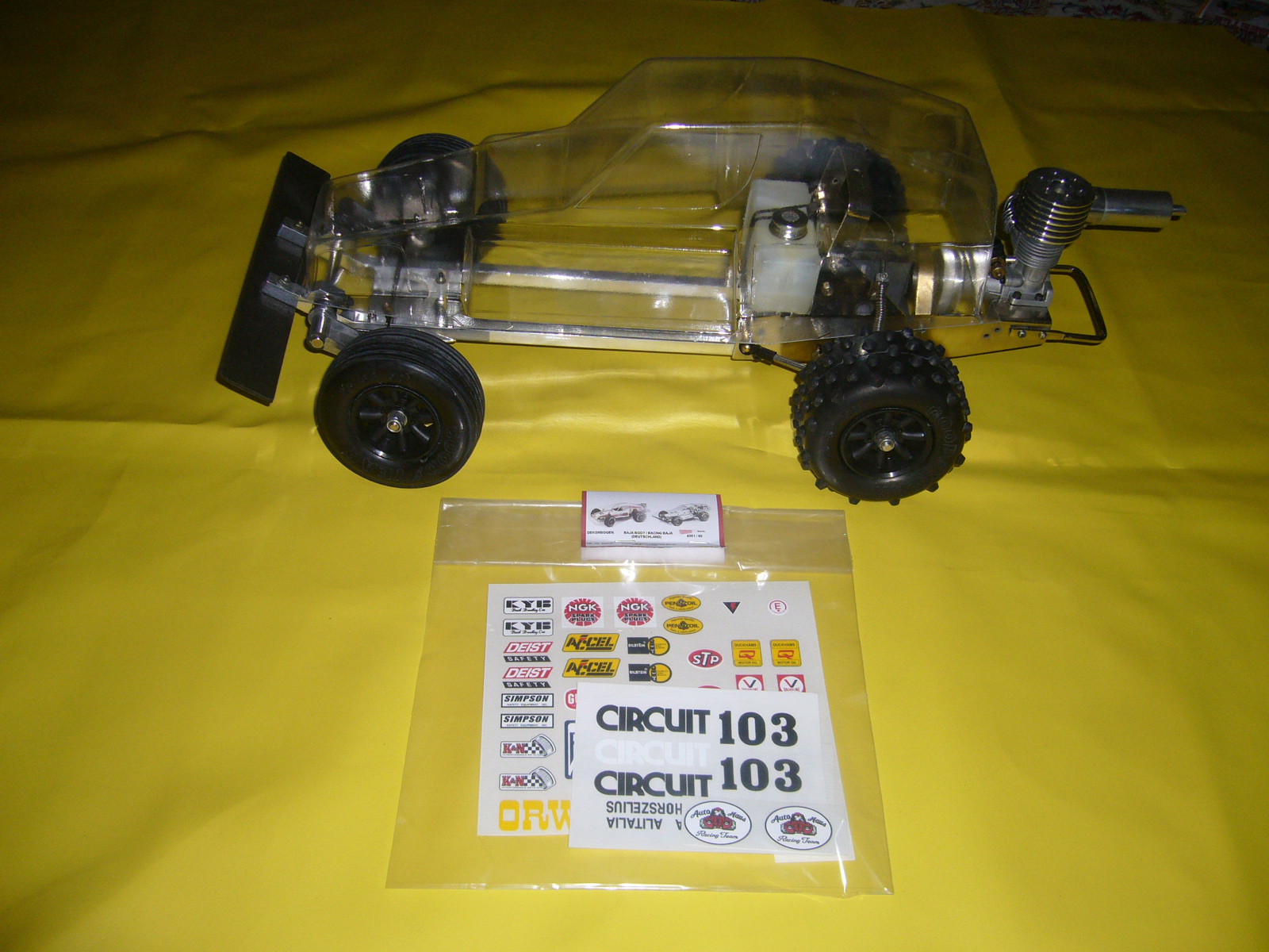 Rétro Modélisme • Body Kit & RC Box for Kyosho / Graupner BAJA BODY ...